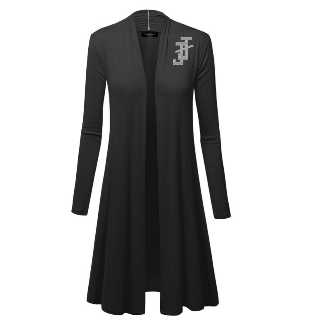 Genevieve Open Front Cardigan BLING – B. Wear Boutique